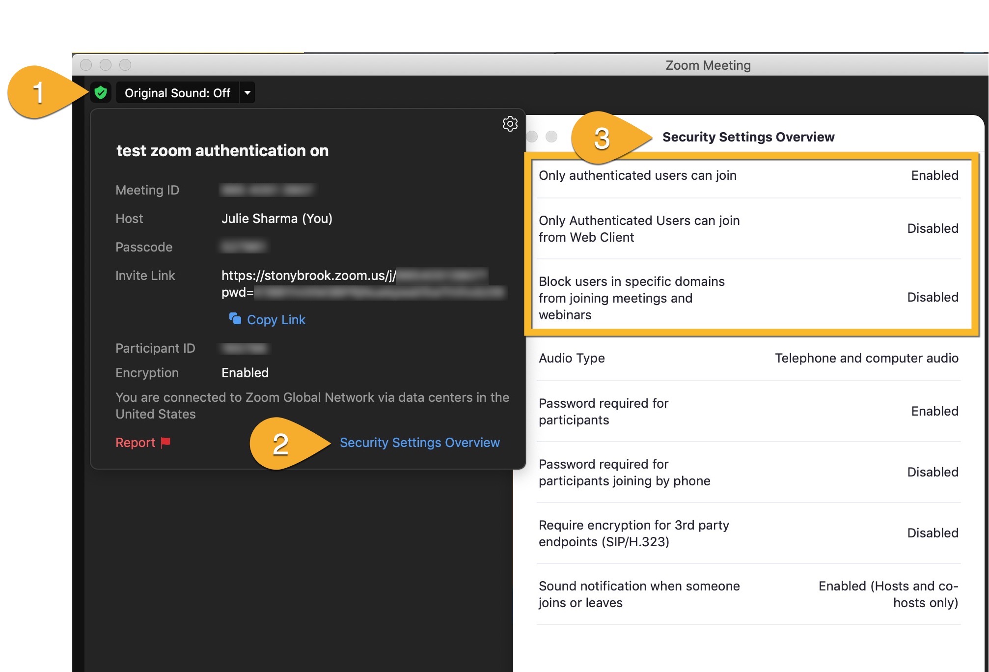Checking Whether Only Authenticated Users Can Join A Zoom Meeting While The Meeting Is In 