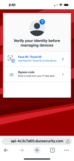 My Device is asking for a DUO Bypass Code | Division of Information ...